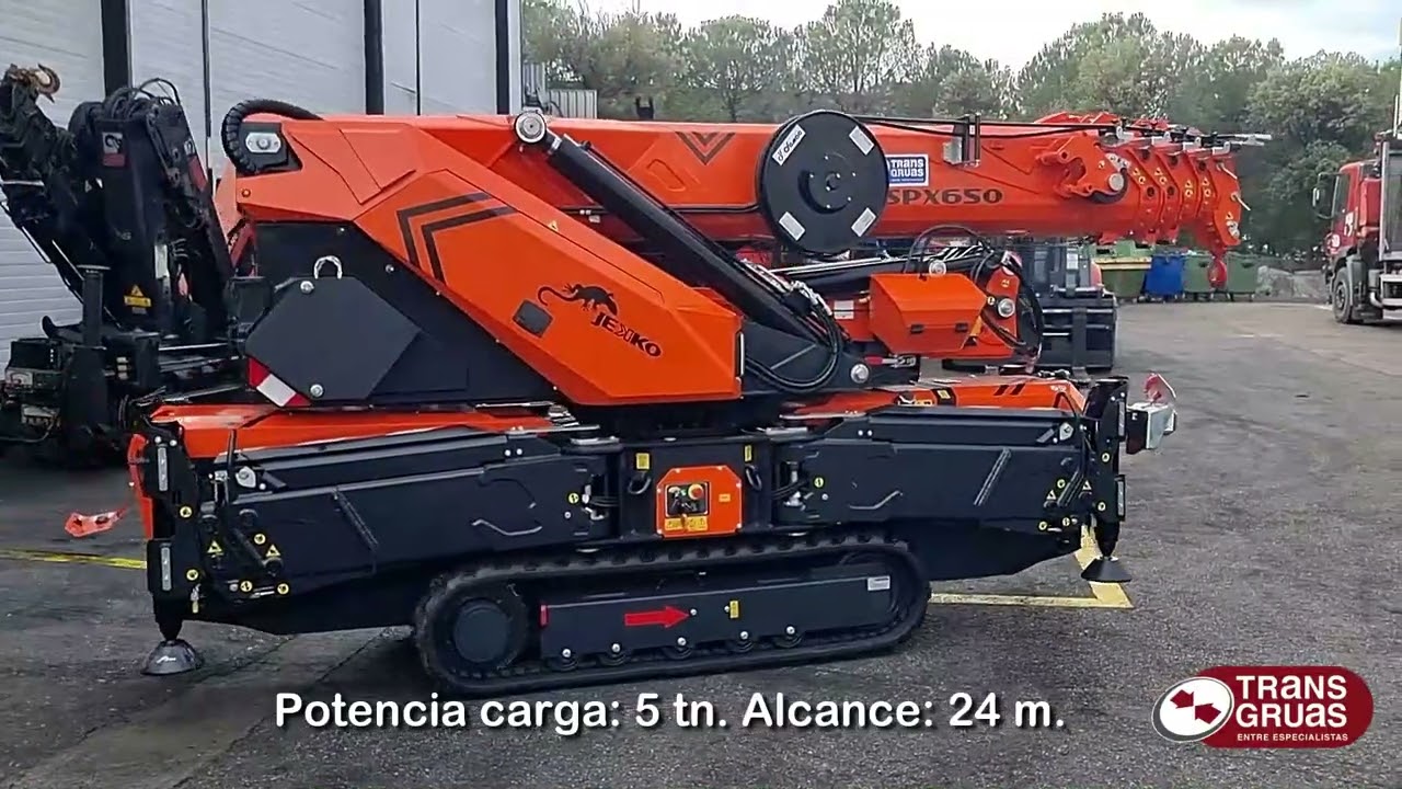 LA NUEVA MINIGRÚA JEKKO SPX650 ES DIESEL Y ENCHUFABLE - MOVICARGA